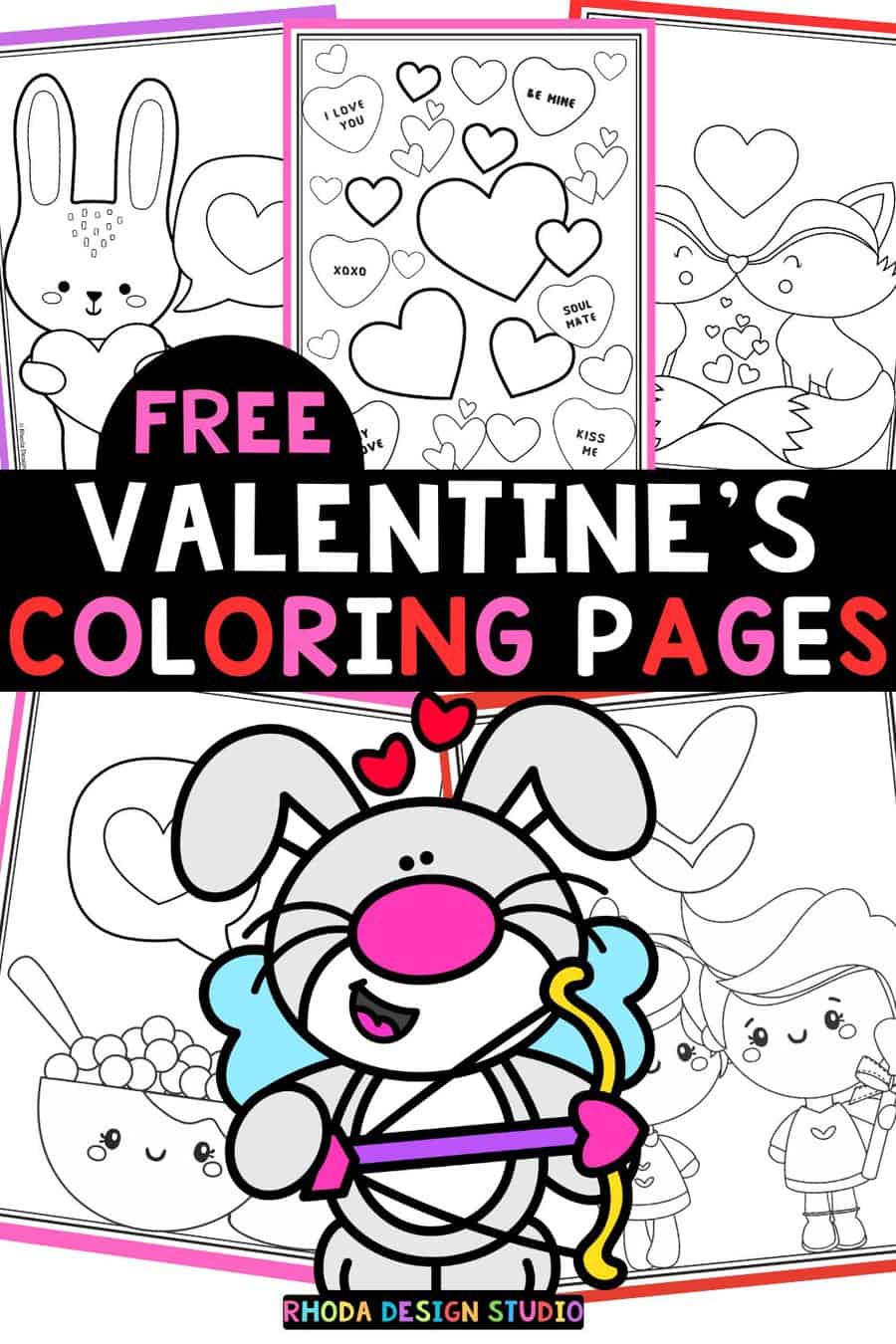 kiss me coloring pages